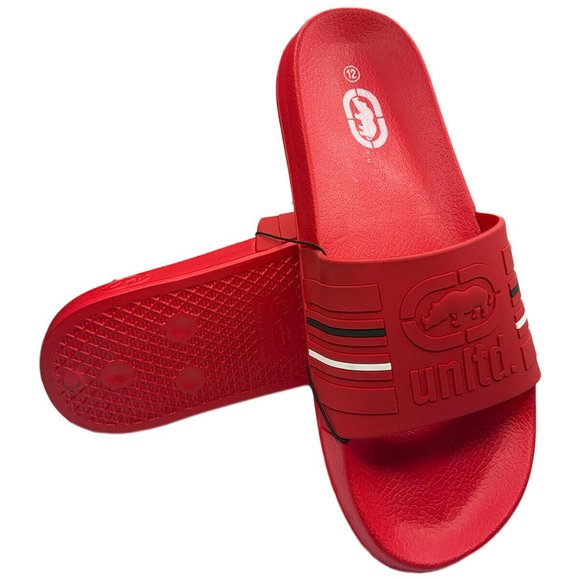 Ecko Unlimited | Shoes | Nwt Ecko Unltd Authentic Mens 3d Logo Red Slip ...
